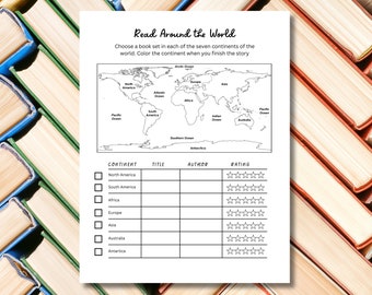 Around the World Reading Challenge - Etsy