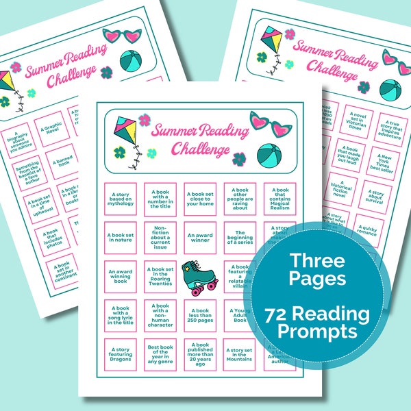 Summer Book Club Reading Challenge - Etsy