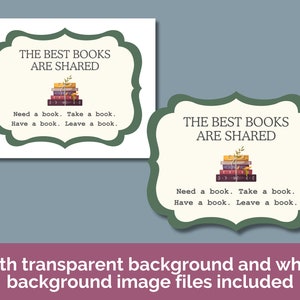 Little Free Library Sign Instant Download, Community Library Sign, PDF ...