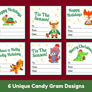 Editable Christmas Candy Gram Fundraiser Template Kit for Canva ...