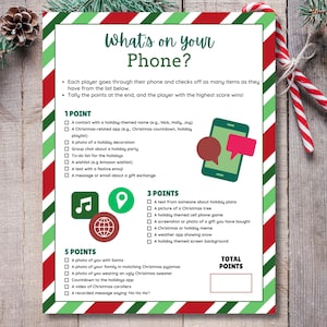 What's on Your Phone Game for Holiday Parties, Office Christmas Parties ...