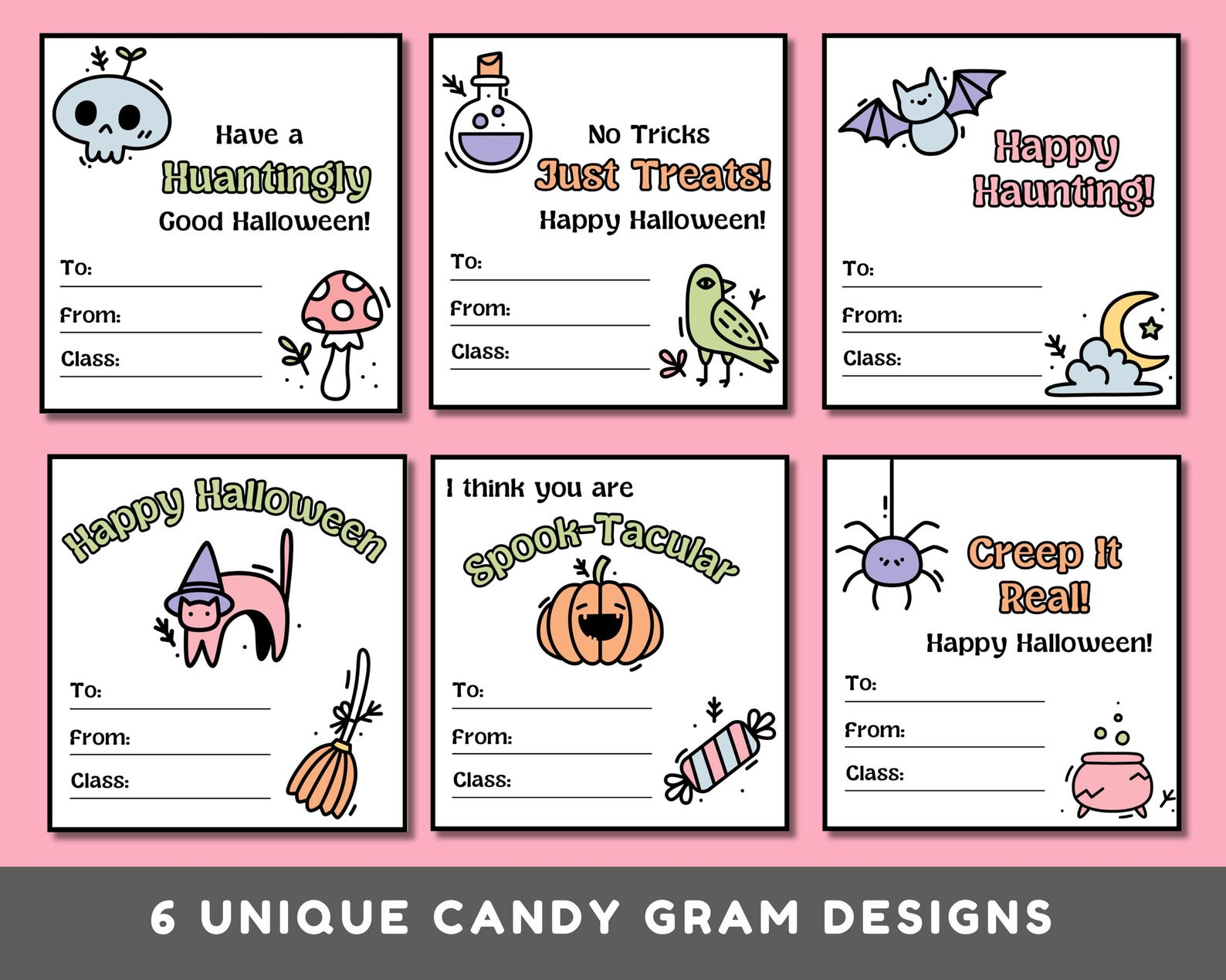 Editable Boo Gram / Candy Gram Fundraiser Template for Canva ...
