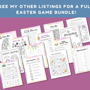 Easter Outdoor Scavenger Hunt, Easter Nature Scavenger Hunt Game for ...