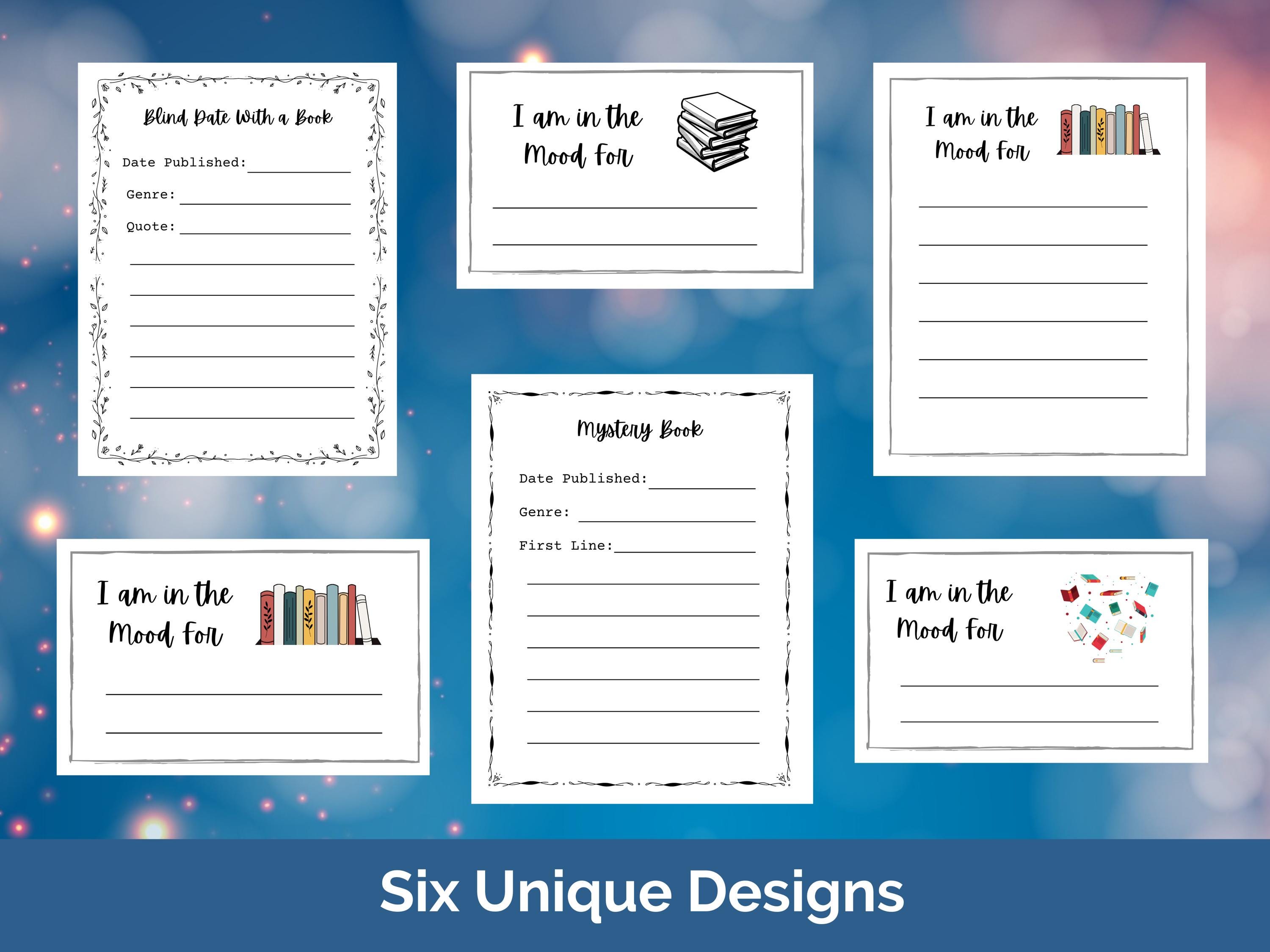 Blind Date With a Book Tags Printable PDF, Surprise Book Gift Tags ...