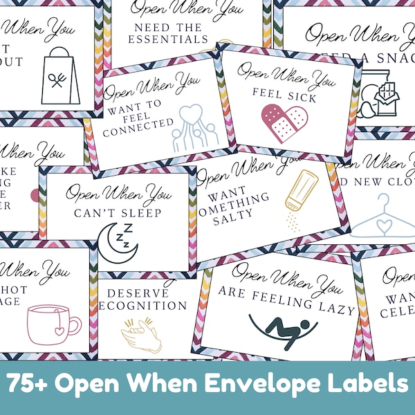 Open When College Envelopes - Etsy