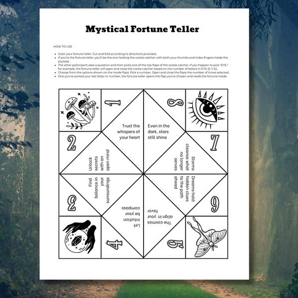 Fortune Teller - Etsy