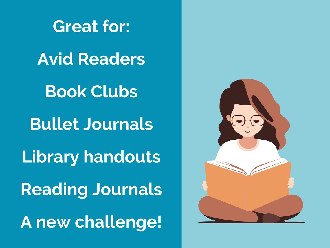 Genre Reading Challenge for Adults Instant Download, Book Journal ...