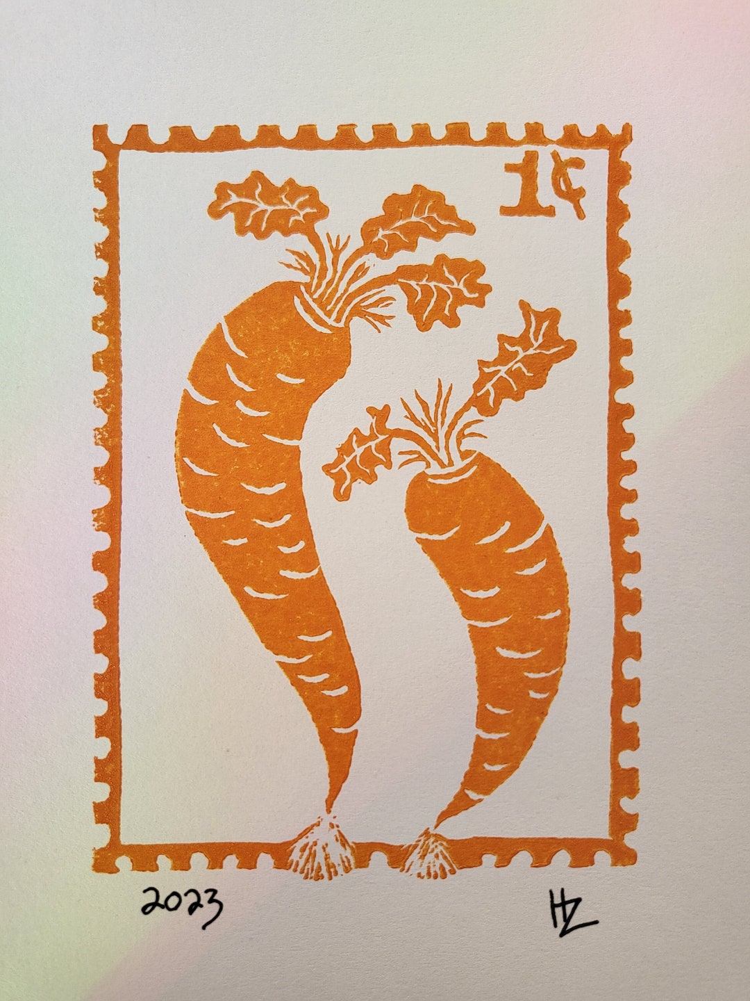 Carrot Stamp - Etsy