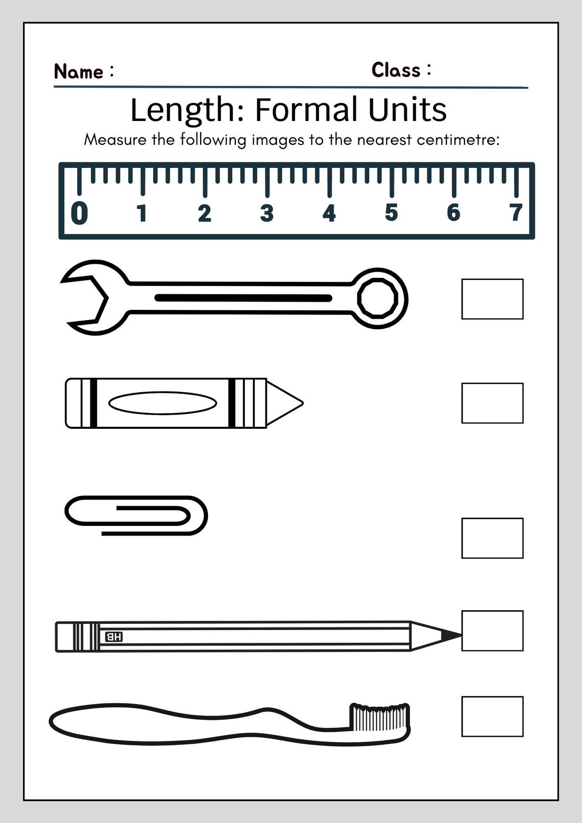 14 Printable Measuring With a Ruler Worksheets. - Etsy