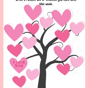 Valentine's Day Heart Counting Math Worksheet PDF Pattern - Etsy
