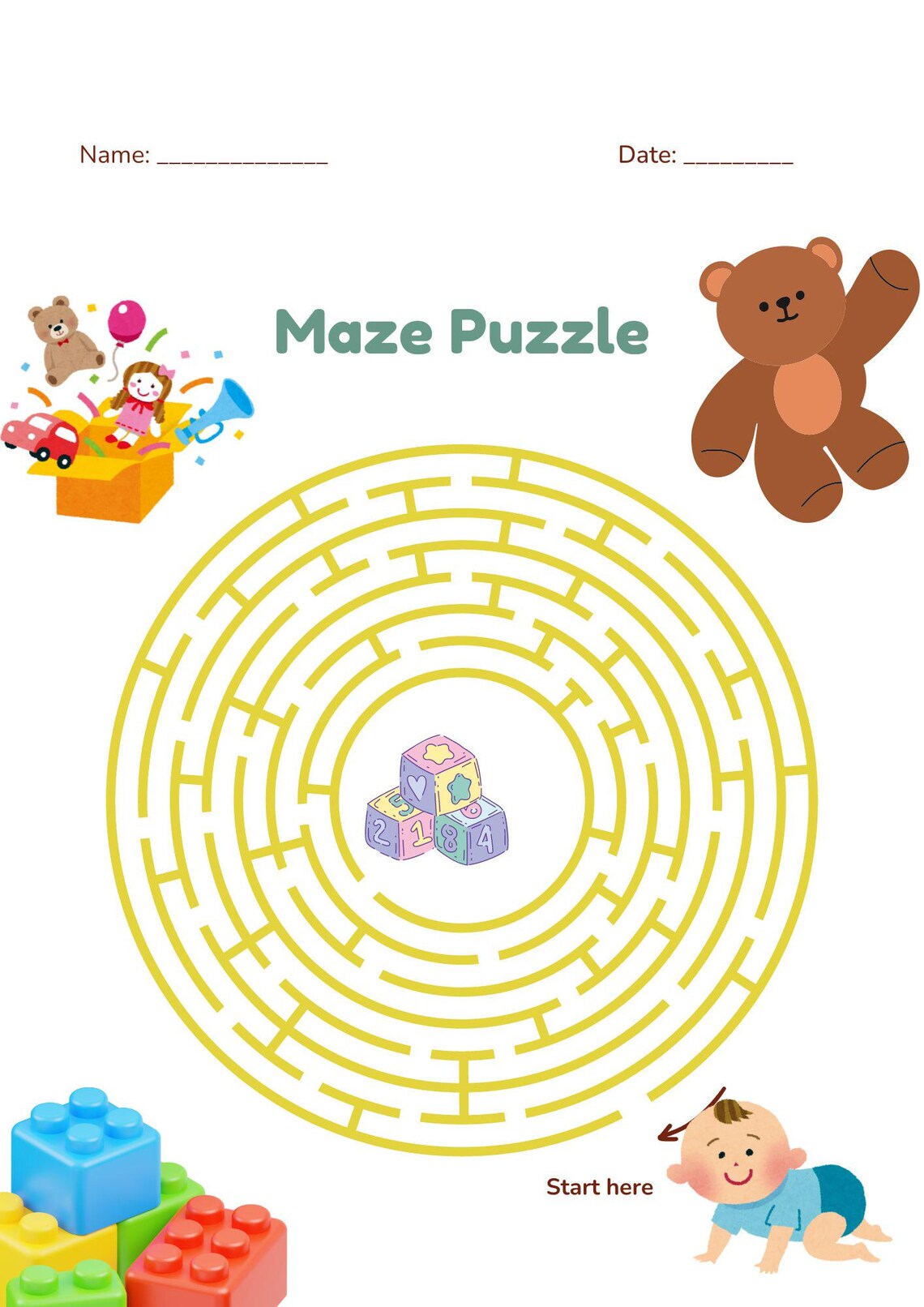 32 Printable Spring Maze Puzzle Worksheets for Kindergarten ...