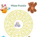 32 Printable Spring Maze Puzzle Worksheets for Kindergarten ...