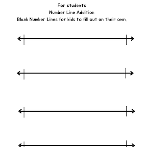 Number Line Addition & Subtraction Worksheets: Math 1-10 (printable) - Etsy