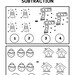 Kindergarten Addition and Subtraction Worksheets: Winter Math (PDF) - Etsy