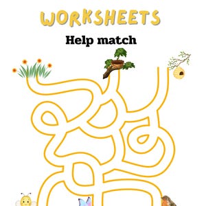 20 Printable Spring Maze Puzzle Worksheets for Kindergarten ...