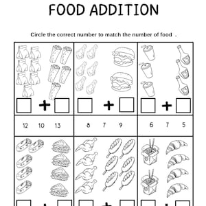 20 Printable Kindergarten Addition Worksheets, Picture Addition and ...