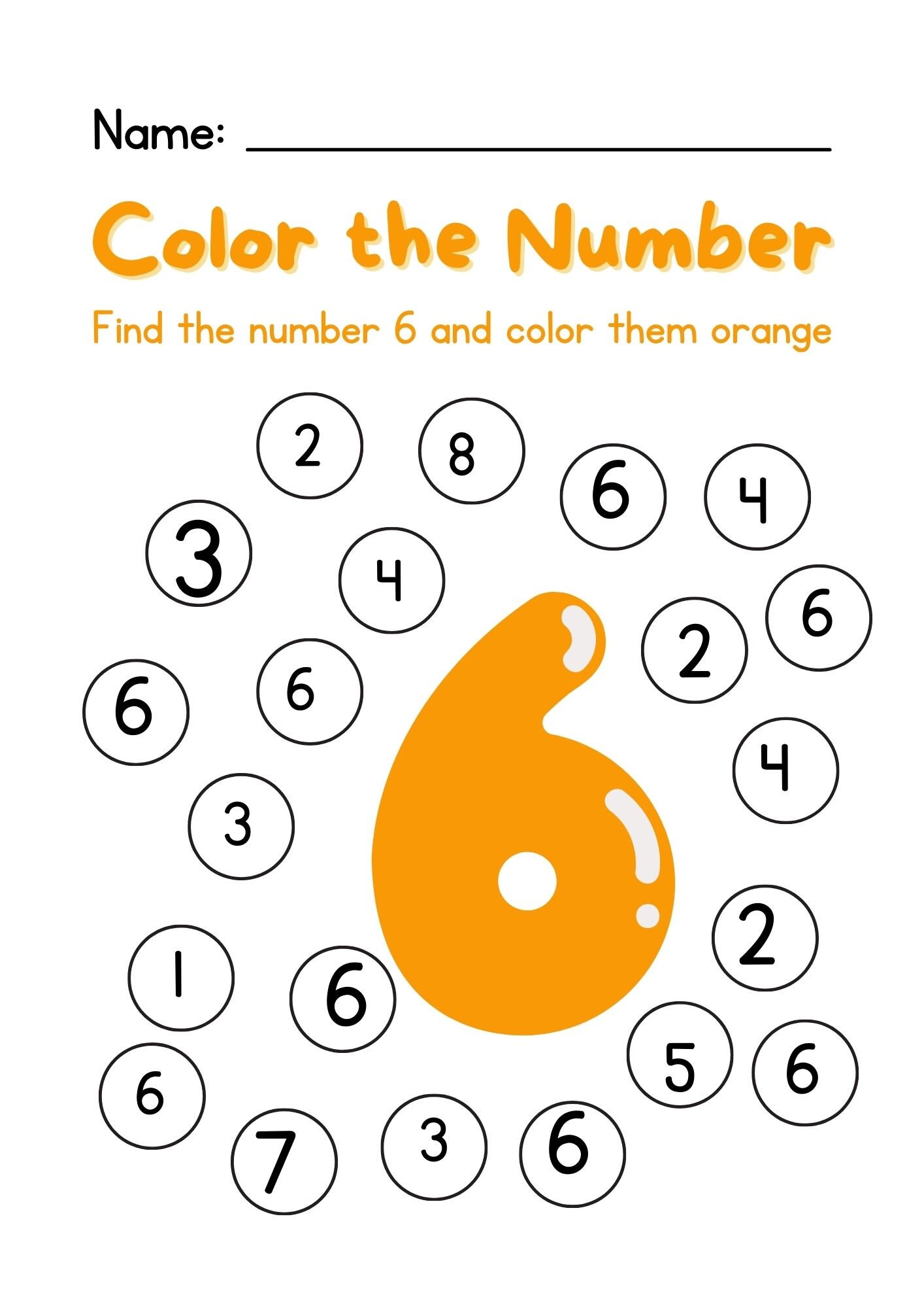 Number Coloring Pages Worksheets for Preschool 0-9 Printable Preschool ...