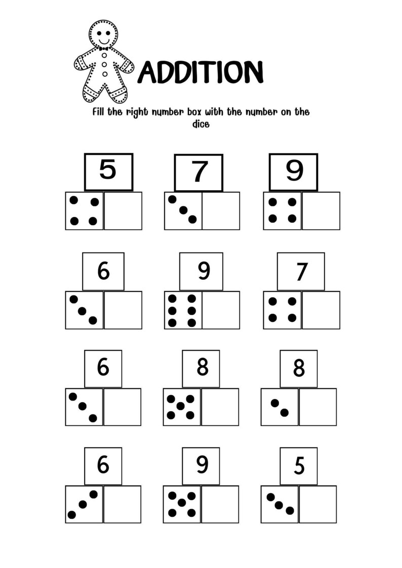 90 Printable Kindergarten Addition Worksheets, Picture Addition and ...