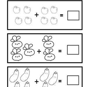 Addition Math Worksheets: Fun Printable Activities (instant Download ...