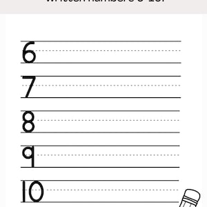 Number Tracing Worksheets: Color, Count, Trace 1-10 (printable) - Etsy