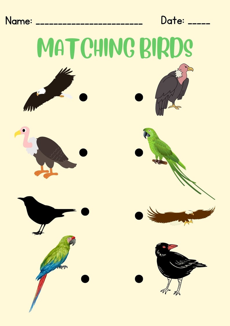 Single Digit Cute Animals Matching Picture Frames,printable Matching ...