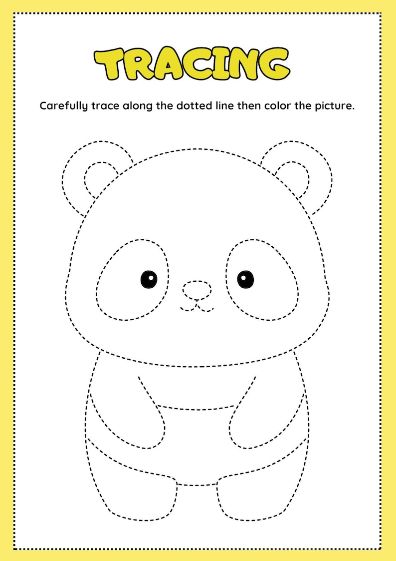 40 Animal Tracing Tracing Worksheets, Printable Preschool Trace Pages ...