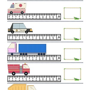 16 Printable Measuring With a Ruler Worksheets. Preschool-1st Grade ...