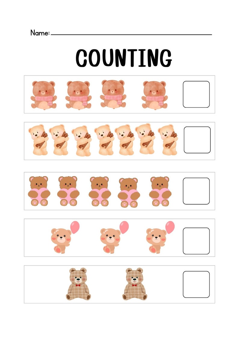 40 Printable Preschool Math, Beginning Math, Counting, Learning to Add ...