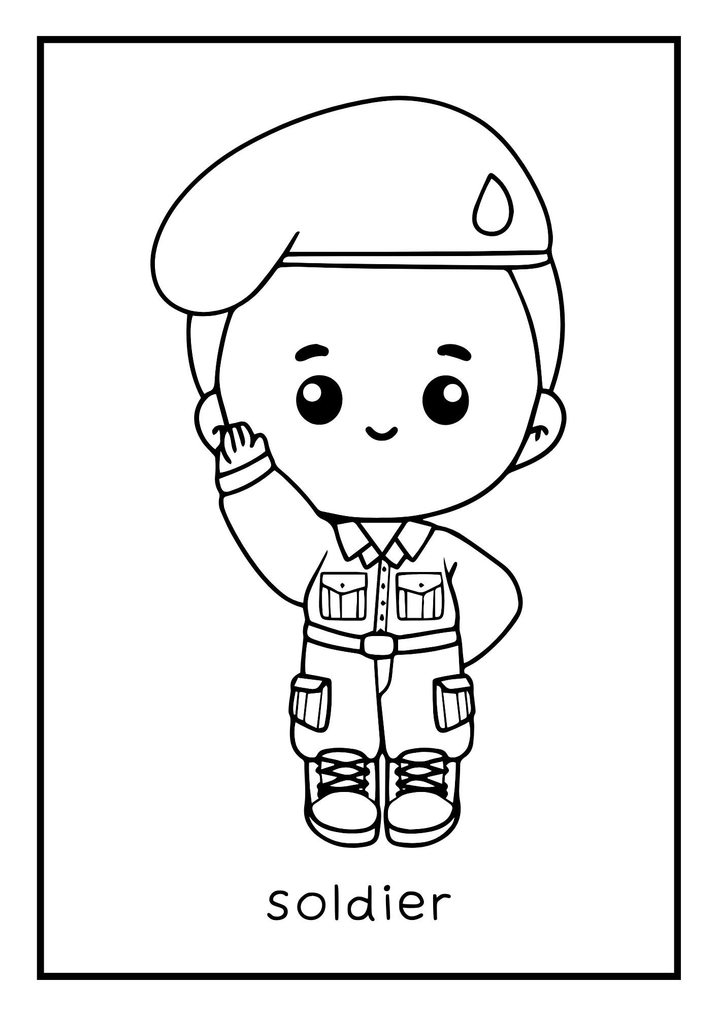 32 Occupation Coloring Pages For, Job Coloring Pages printable, PDF ...