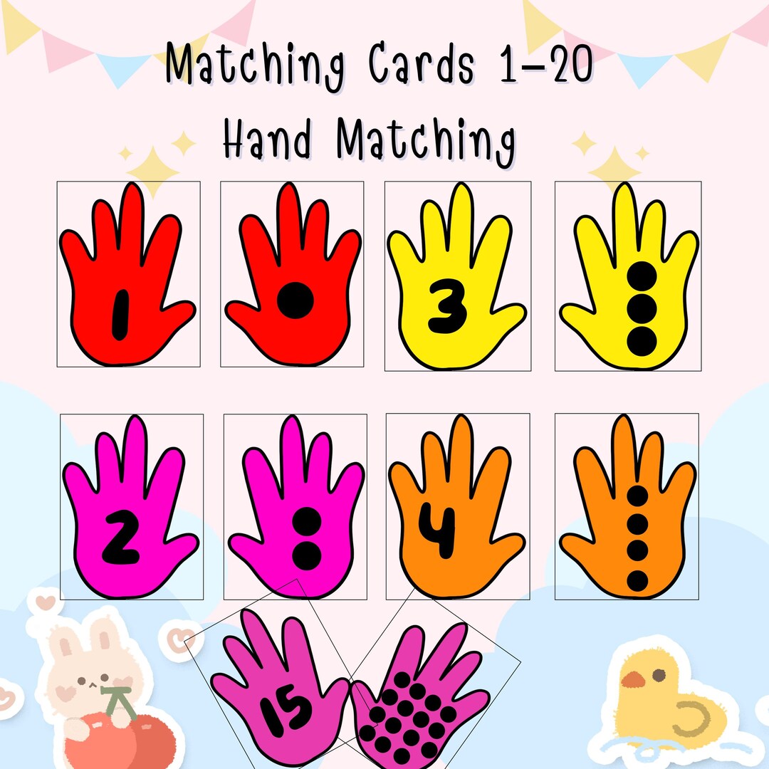 Number to Quantity Matching Cards 1–20 | Counting & Number Sense ...