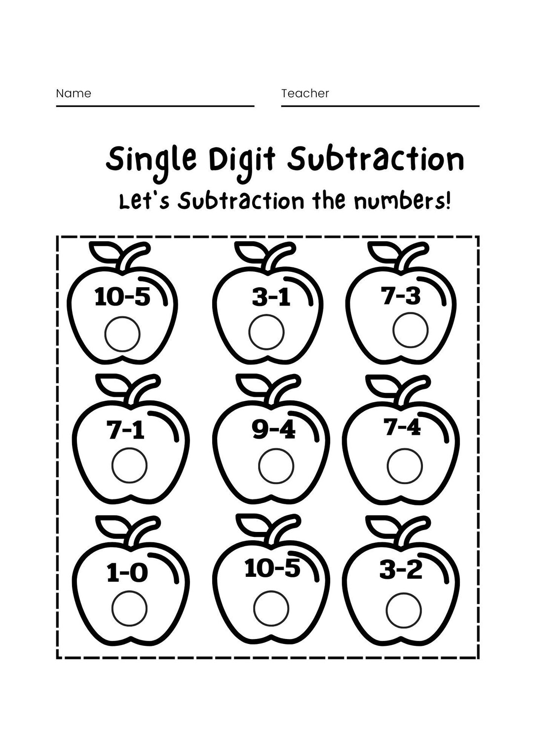 40 Printable Addition & Subtraction Worksheets: Kindergarten Homeschool ...