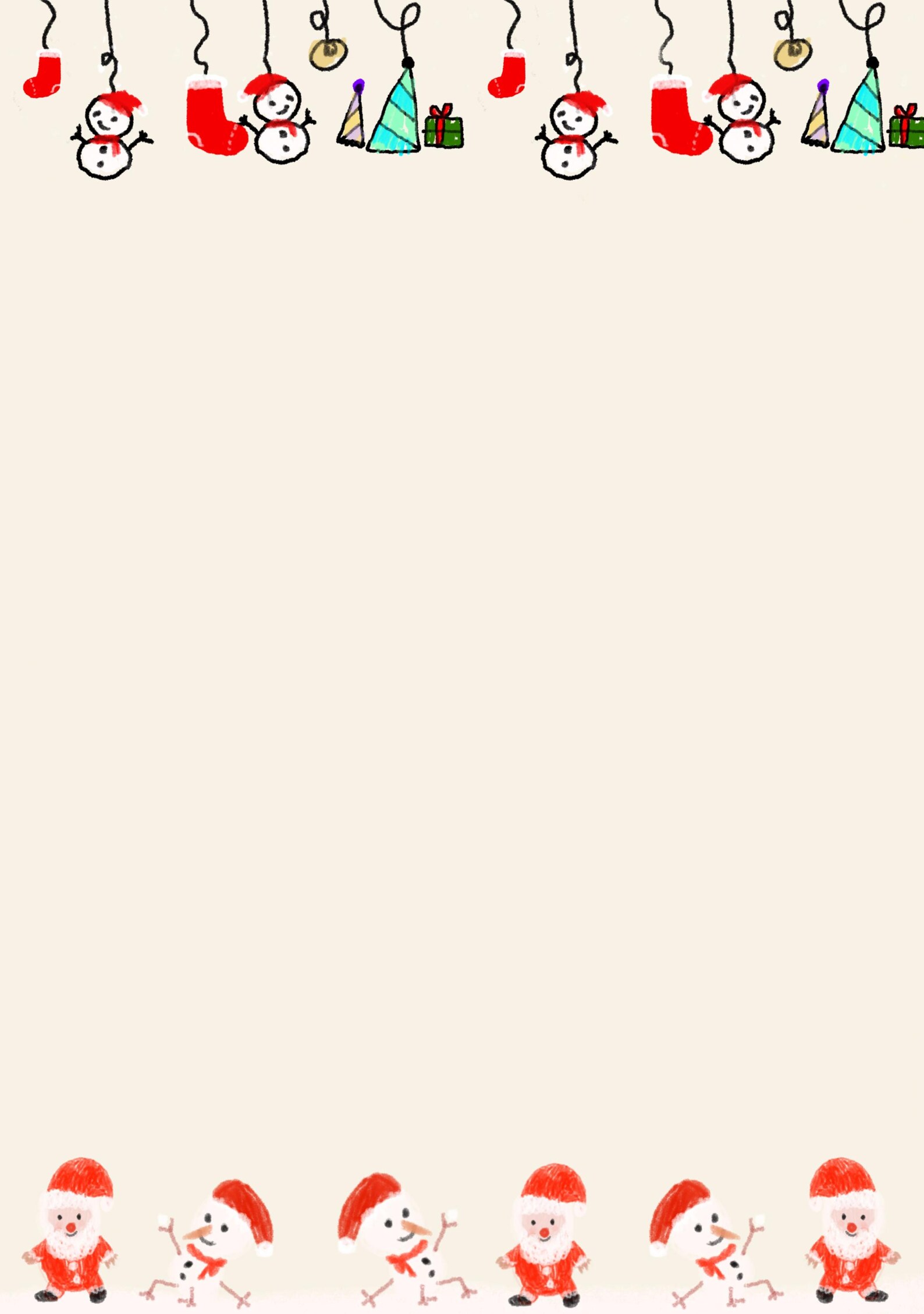 Christmas Doodle Frame PNG | Hand-drawn Border Digital Download - Etsy