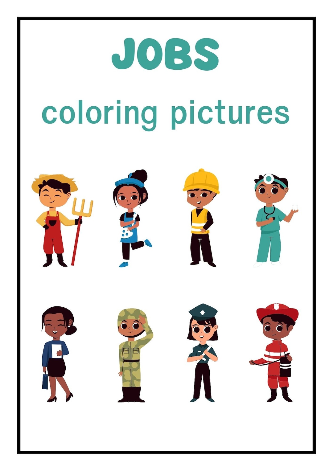 32 Occupation Coloring Pages For, Job Coloring Pages printable, PDF ...