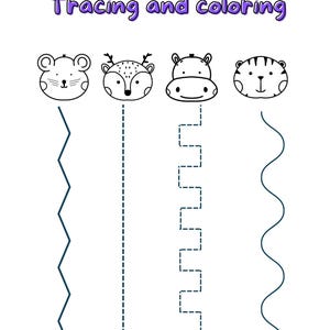 Preschool Line Tracing Worksheets, Lines Trace Pages Printable ...