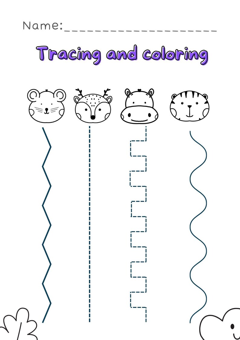 Preschool Line Tracing Worksheets: 27 Printable Handwriting Pages (PDF ...