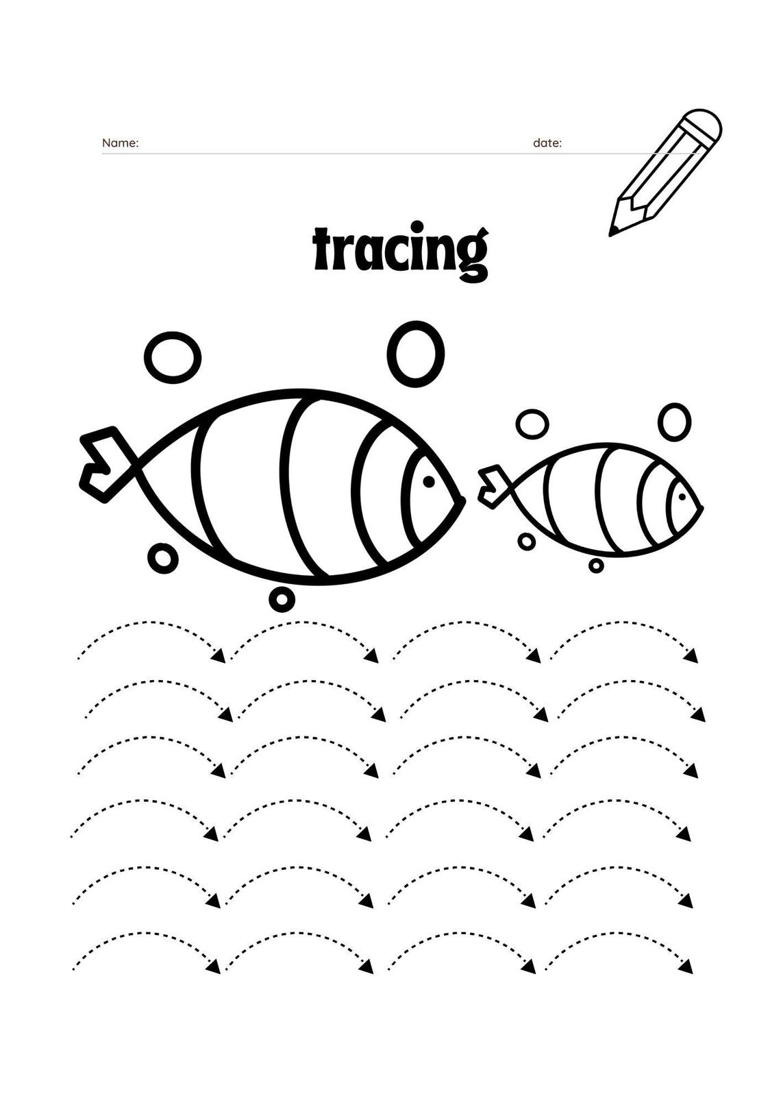60 Preschool Line Tracing Worksheets: Homeschool Kindergarten Learning ...