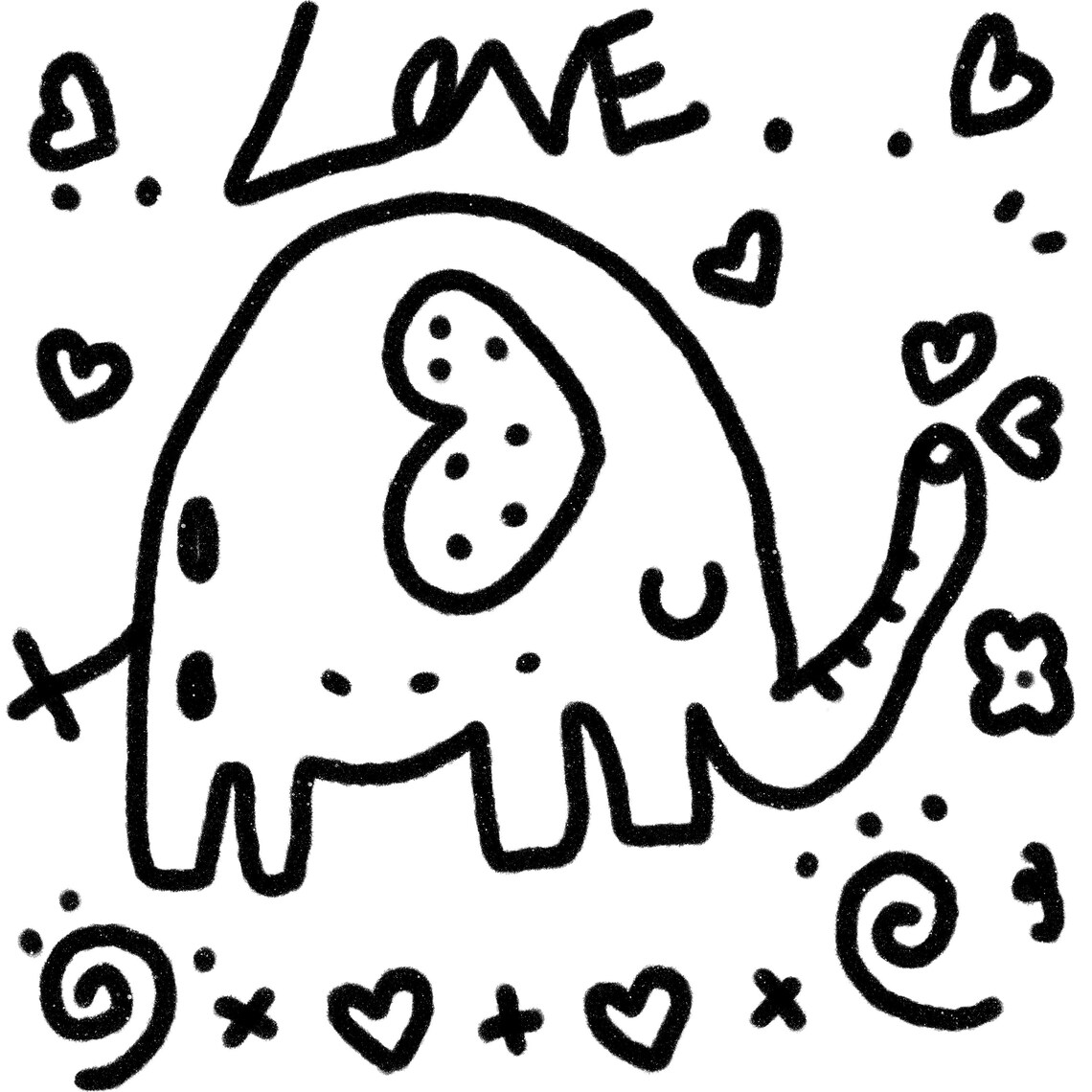 Hand Drawn Valentine Doodles PNG, Valentine’s Day Line Art Images ...