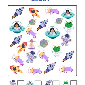 20printables Kindergarten Math How Many Worksheets, Numbers 1 to 10 ...
