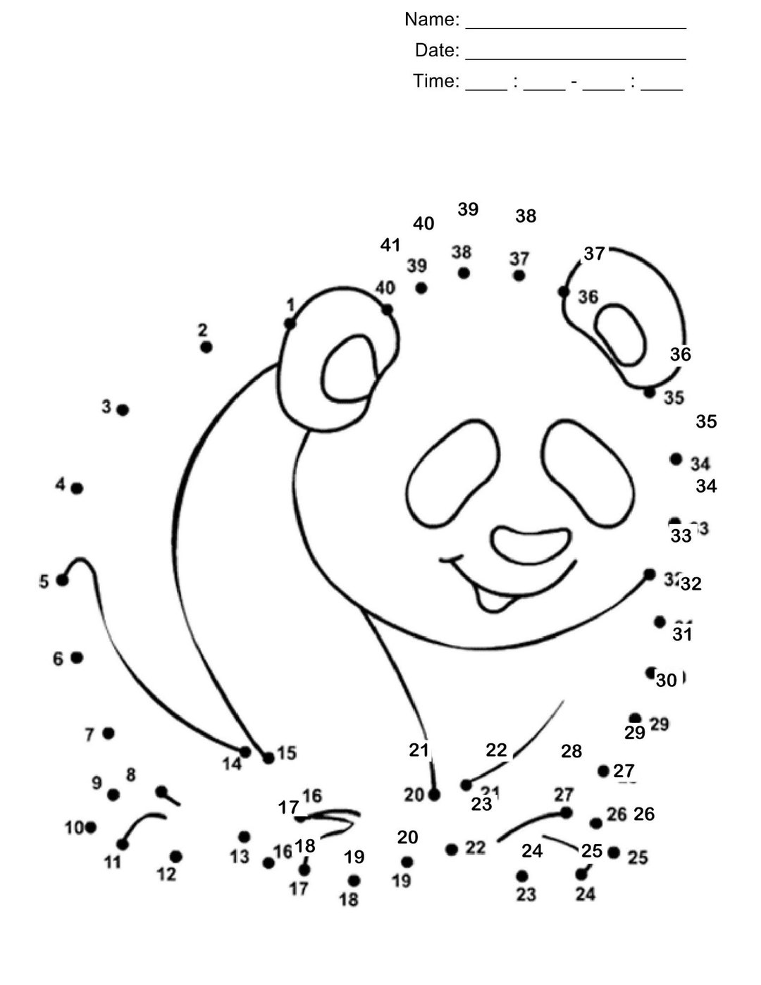 Coloring Pictures Animals,connect the Dots Book for Kids,printable ...