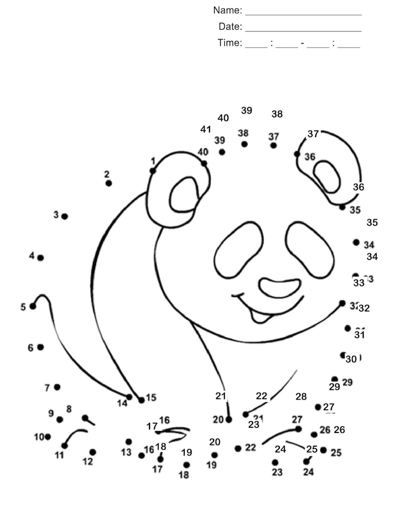 Coloring Pictures Animals,connect the Dots Book for Kids,printable ...