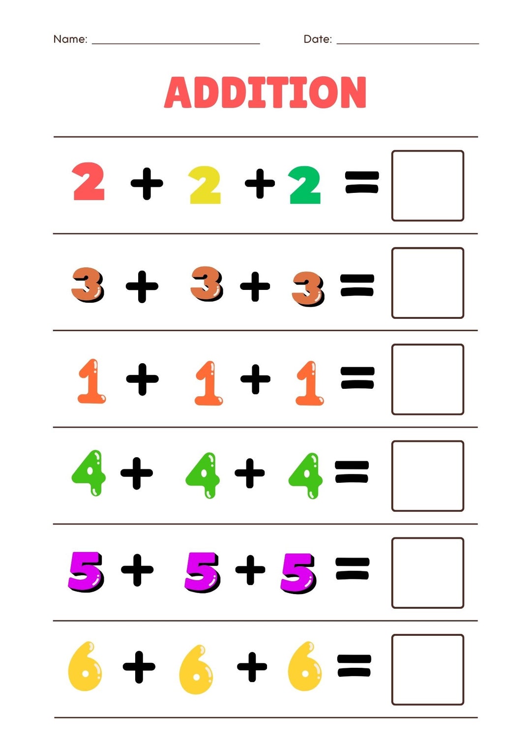 Kindergarten Addition and Subtraction Worksheets: Picture Math (20 ...