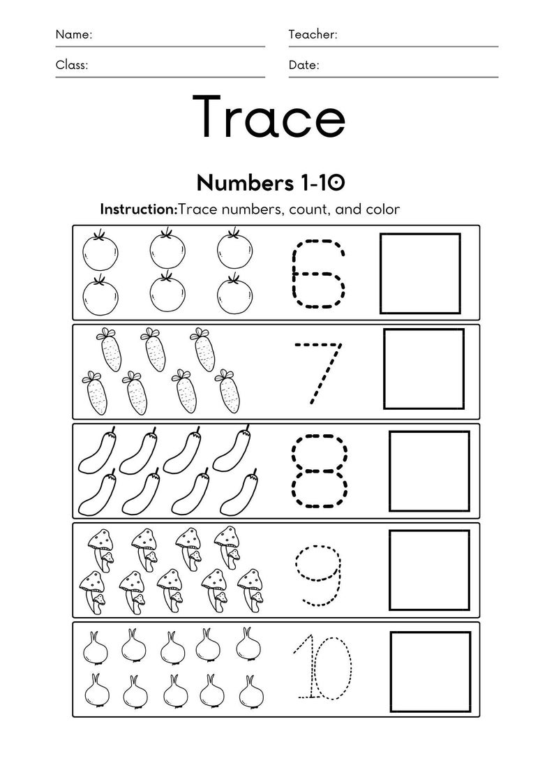 60 Preschool Line Tracing Worksheets: Homeschool Kindergarten Learning ...