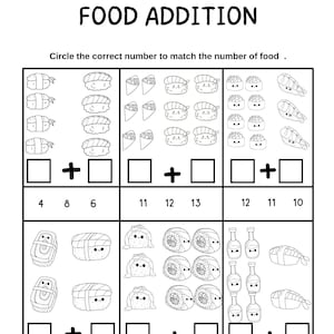 20 Printable Kindergarten Addition Worksheets, Picture Addition and ...
