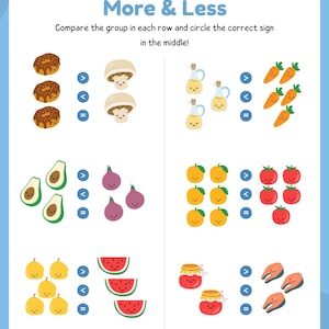 20 Printable Greater Than Less Than Equal to Worksheets. Preschool-3rd ...
