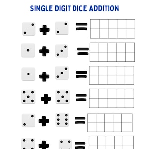 20 Printable Domino Addition Worksheets | 1st Grade & Kindergarten Math ...