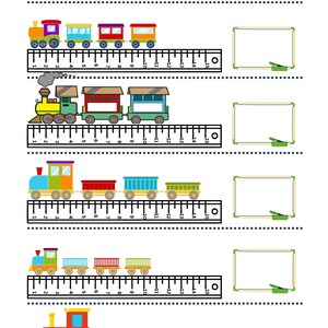 16 Printable Measuring With a Ruler Worksheets. Preschool-1st Grade ...