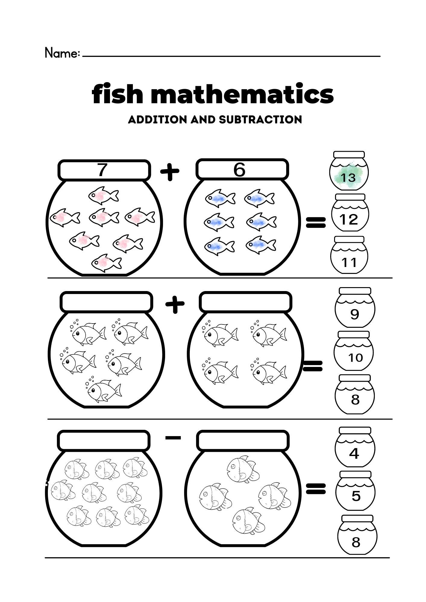 20 Printable Kindergarten Addition Worksheets, Picture Addition and ...