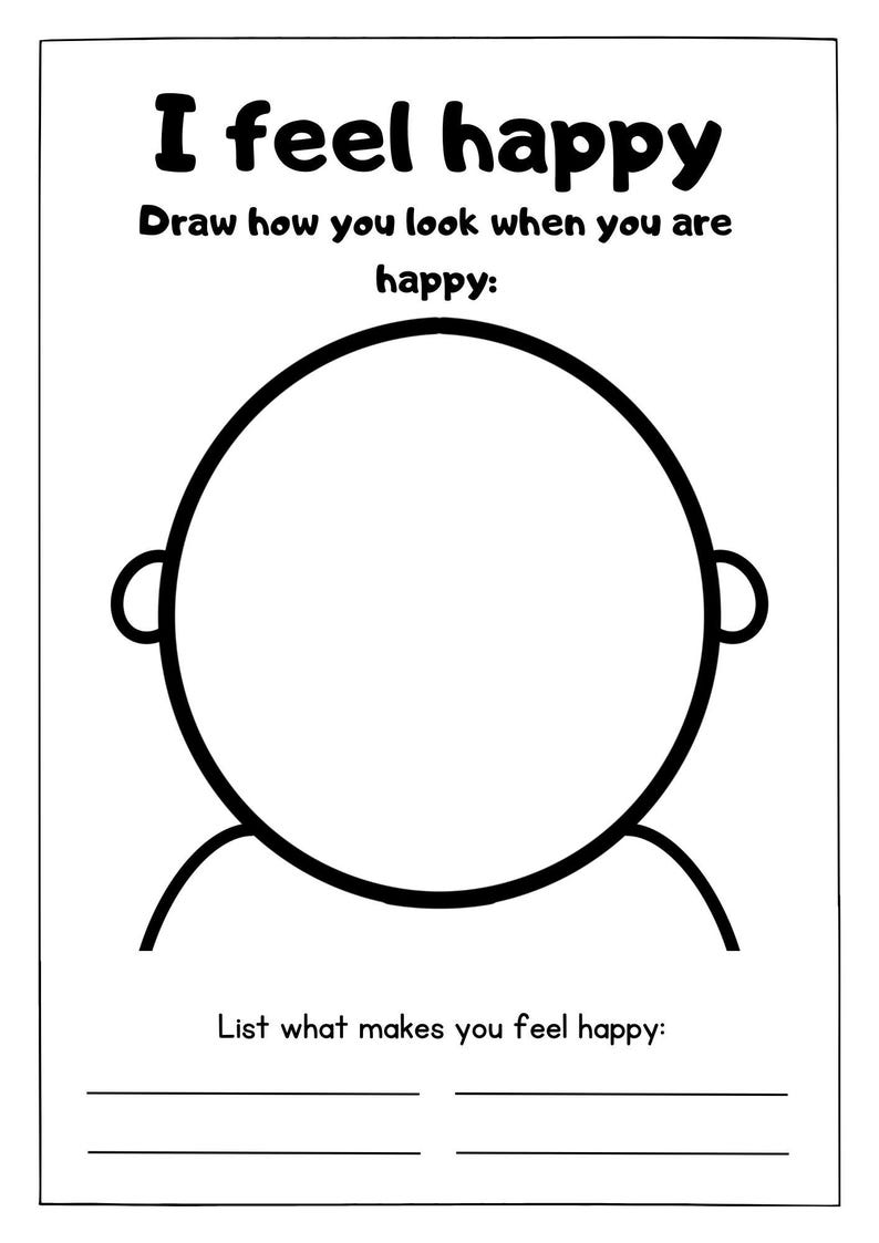 Emotions Mini Book: Feelings Flashcards for Children (printable) - Etsy