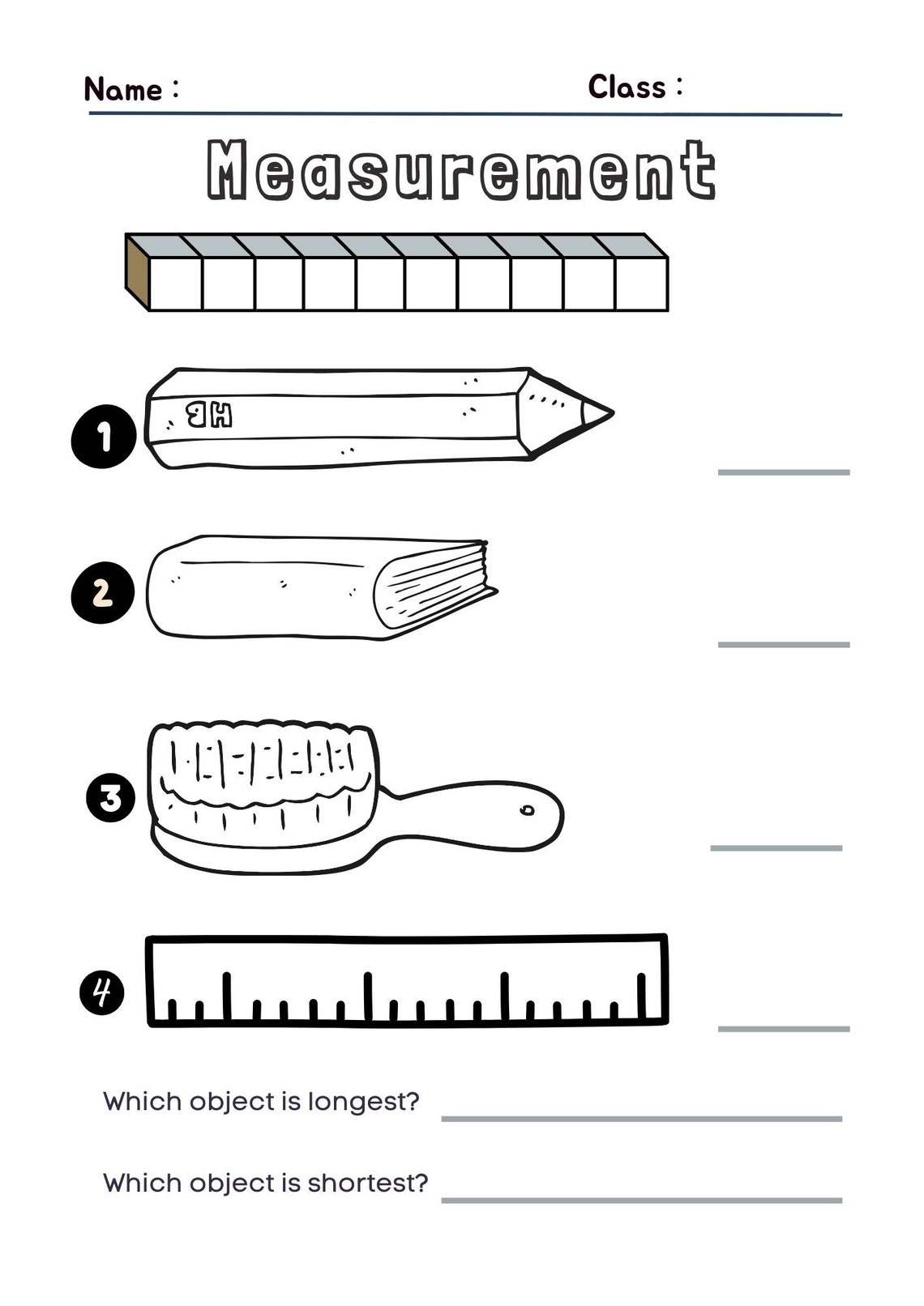 14 Printable Measuring With a Ruler Worksheets. - Etsy