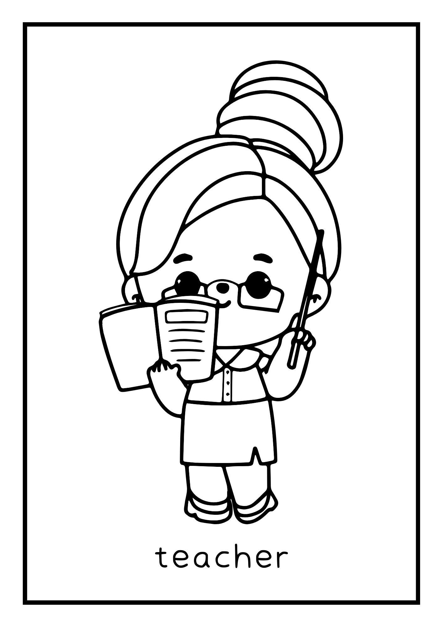 32 Occupation Coloring Pages For, Job Coloring Pages printable, PDF ...